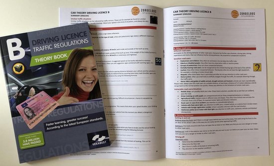Driving License B Car Theory Book VekaBest + Driving Licence Summary ...