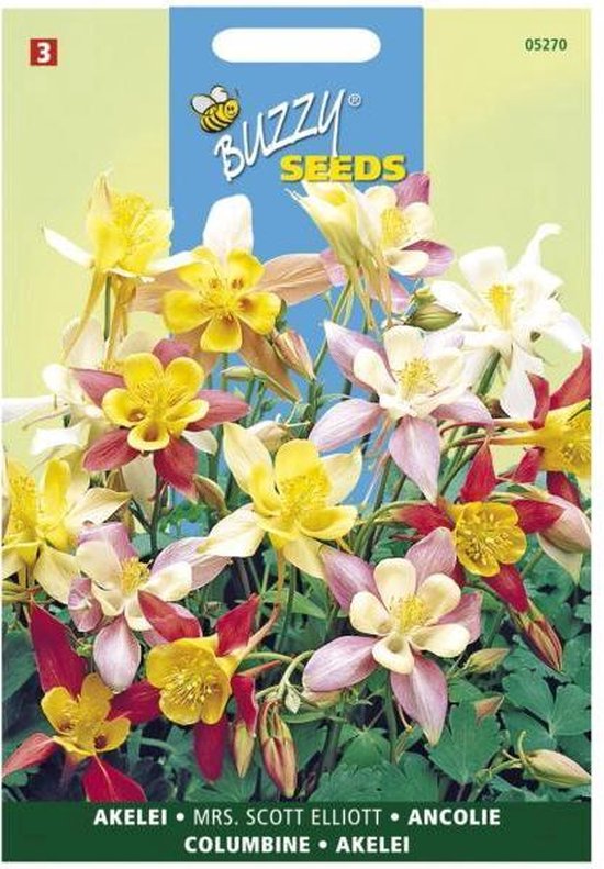 Aquilegia caerulea Mrs. Scott Elliott mix - set van 6 stuks | bol.com