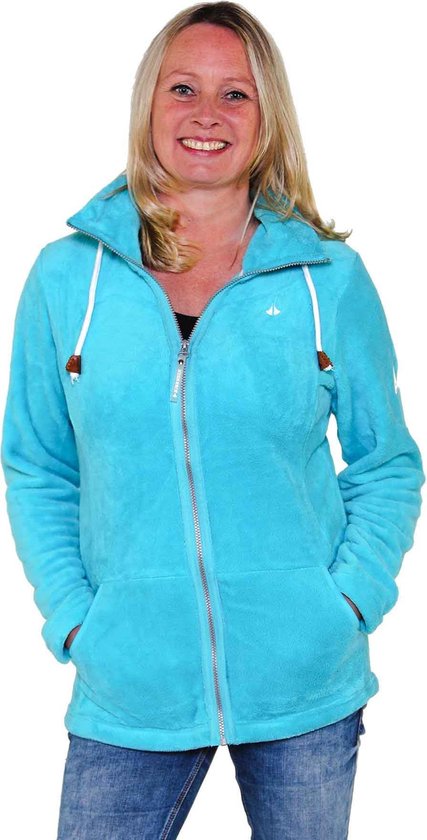 BJØRNSON Fleece Vest Coral Dames Warm Zacht Atol Blauw - 42 - SIRLE | bol