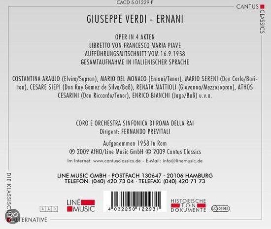 Ernani, Guiseppe Verdi | CD (album) | Muziek | bol.com