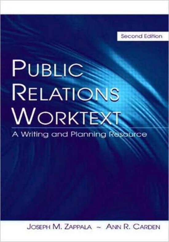 Public Relations Worktext | 9780805842630 | Joseph M. Zappala | Boeken ...