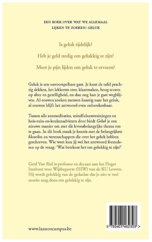Geluk | 9789401462303 | Gerd van Riel | Boeken | bol