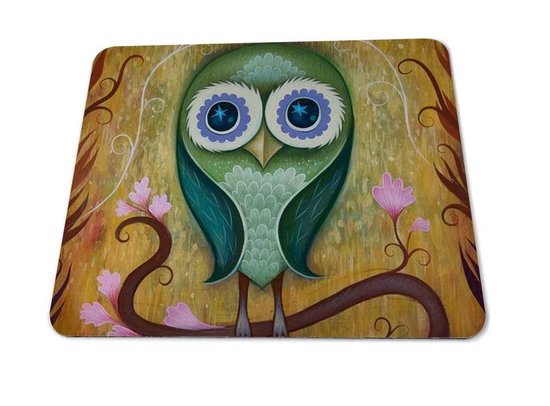 Leuke Muismat Met Uil 18X22cm - Muis - Kantoor - Bureau - Computer ...