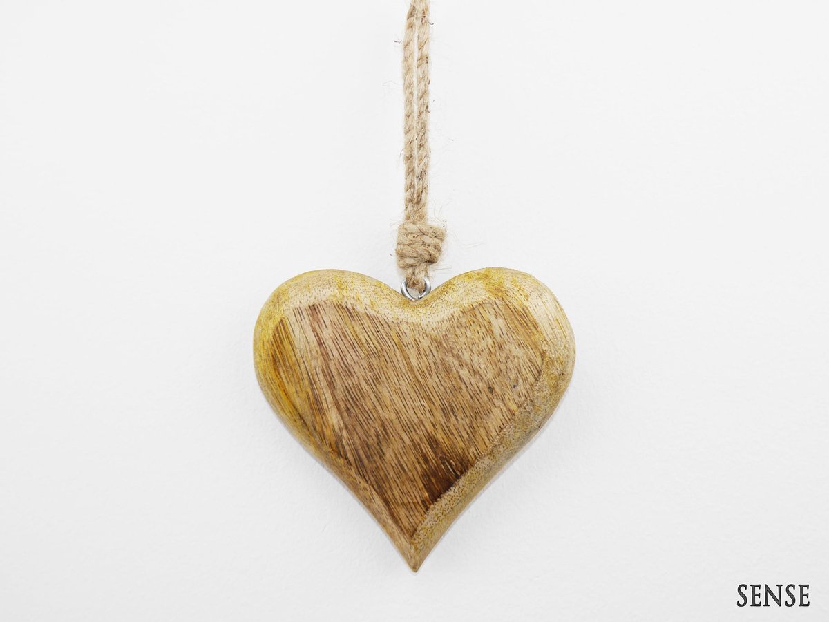 Houten hartje met touwtje- Hartje tafeldecoraie - ***3 STUKS*** | bol.com