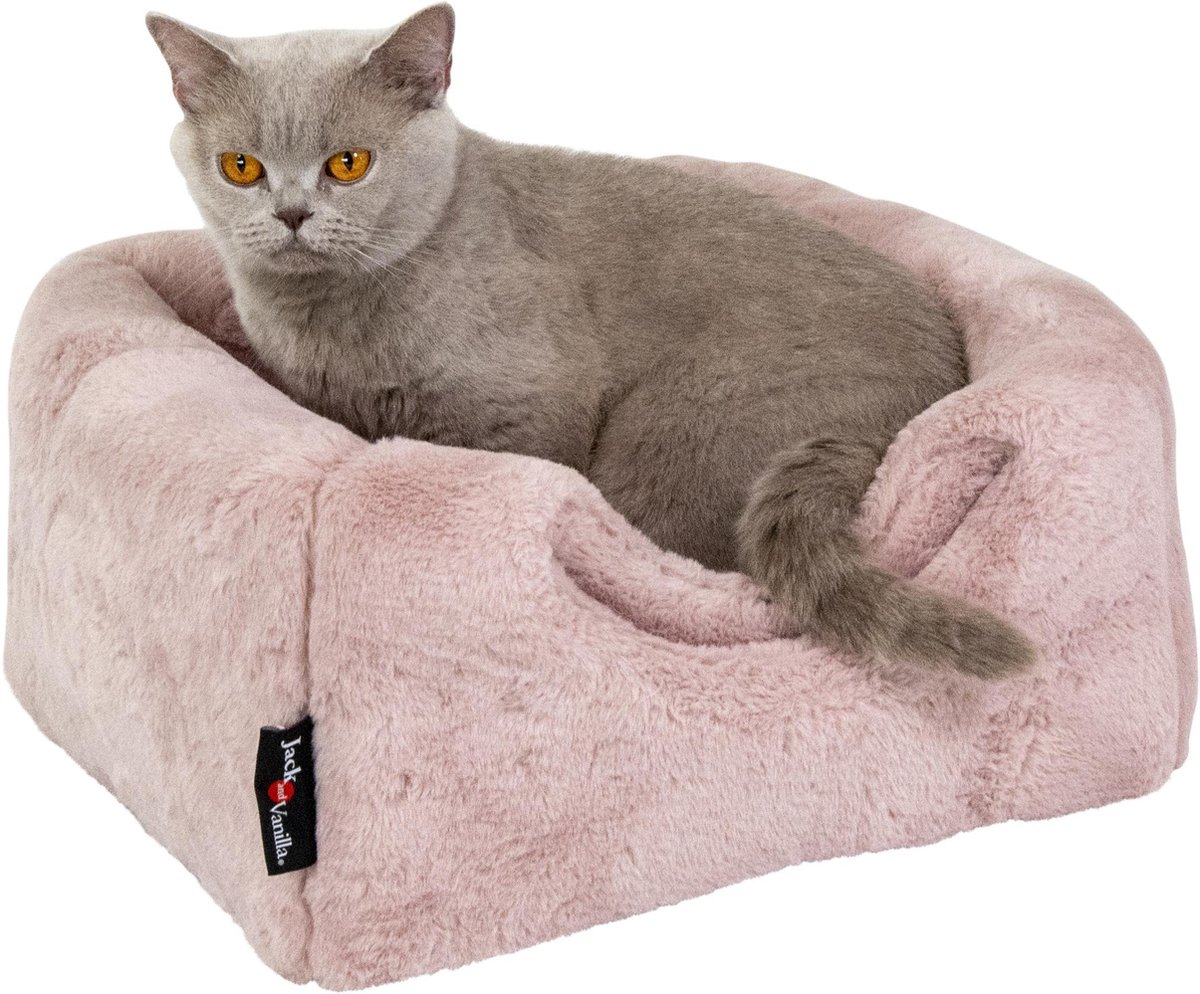 Jack and Vanilla Kattenmand/Iglo 2 in 1 JV Softy Bedcave Roze S ...