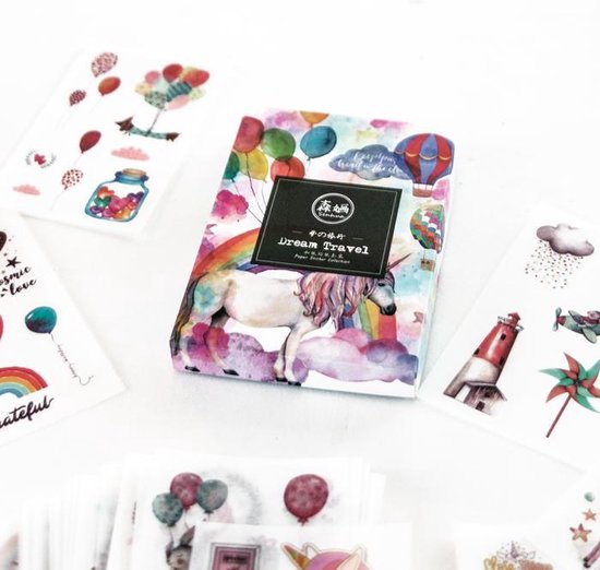 Set van 40 Stickervellen Dream Travel in Mooi Doosje | Stickers voor ...