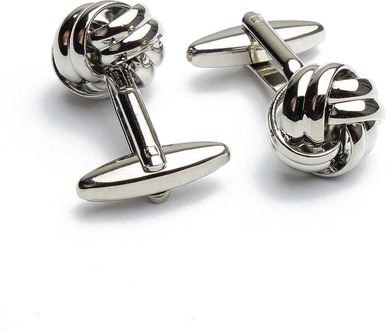 Manchetknopen - Knoop Klassiek Zilverkleurig | bol.com