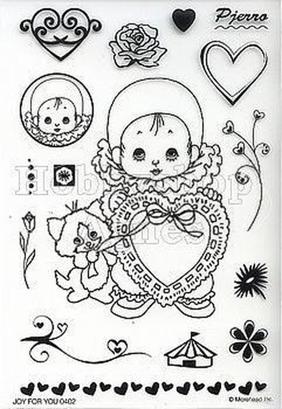 Clearstamp Morehead, Joy for You Pjerro, 10x15 cm. | bol