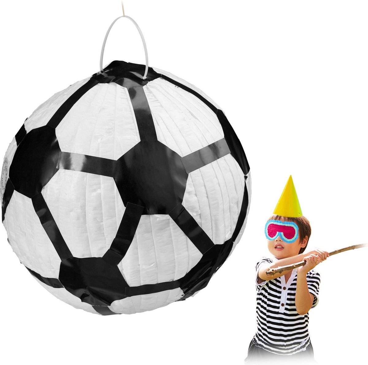 Relaxdays pinata voetbal - piñata zonder vulling - voetbal pinata ...