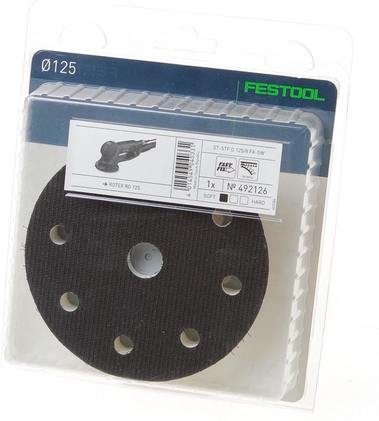 Festool ST-STF D125/8 FX-SW FastFix steunschijf 492126 | bol