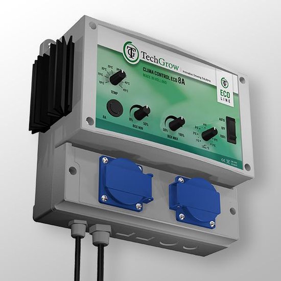 TechGrow Clima Control Eco 8A (incl Temp probe 5M) | bol.com