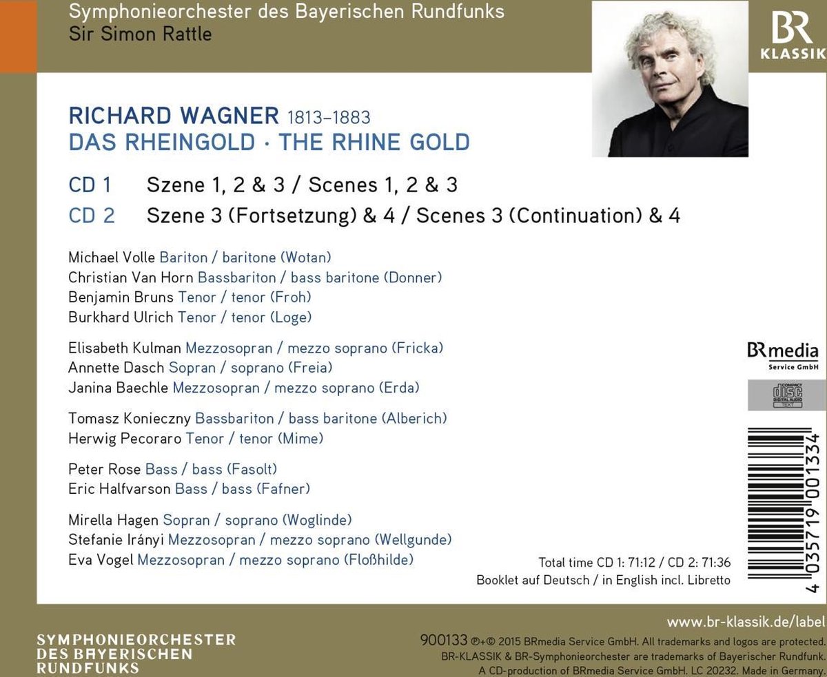 Symphonieorchester Des Bayerischen Rundfunks, Sir Simon Rattle - Wagner ...