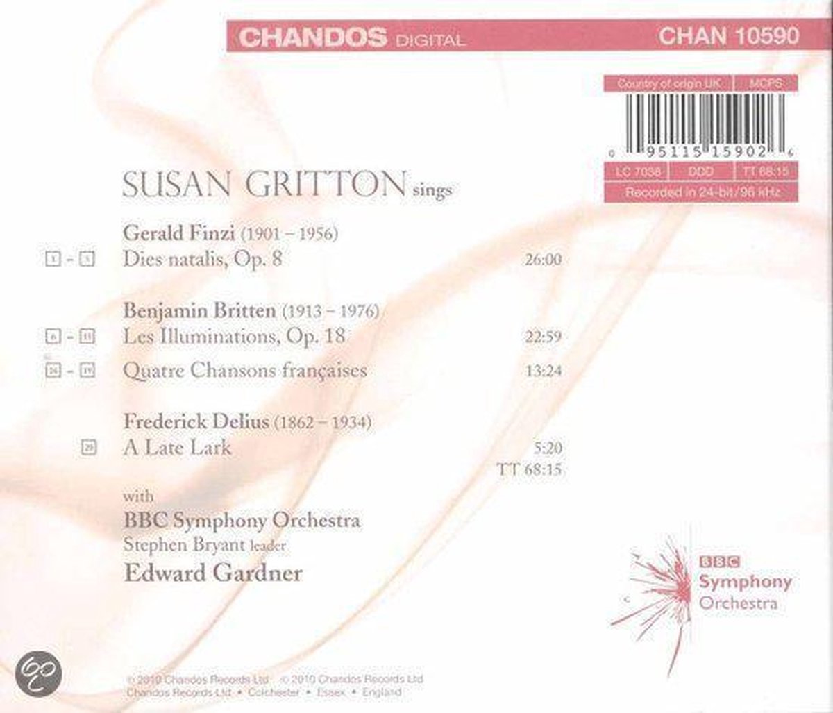 Susan Gritton, BBC Symphony Orchestra - Susan Gritton Sings Britten ...