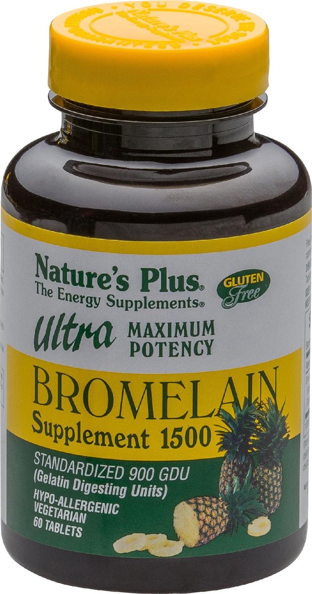 Ultra Bromelain 1500 mg, 60 tabletten, Nature's Plus | bol.com