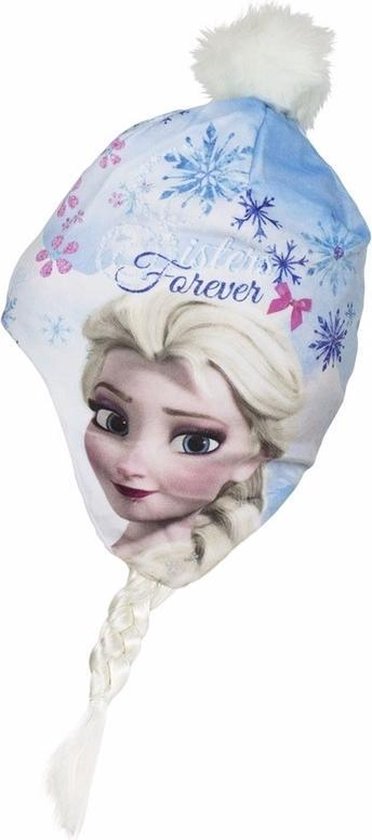 Frozen muts met vlechtjes voor meisjes 54 cm (6-8 jr) | bol.com