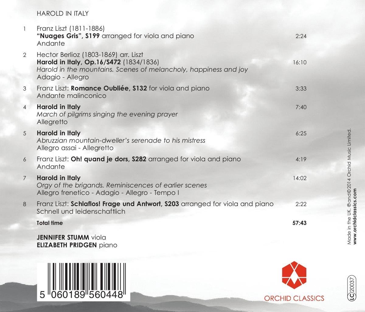 Jennifer Stumm & Elizabeth Pridgen - Harold In Italy (CD), Elizabeth ...