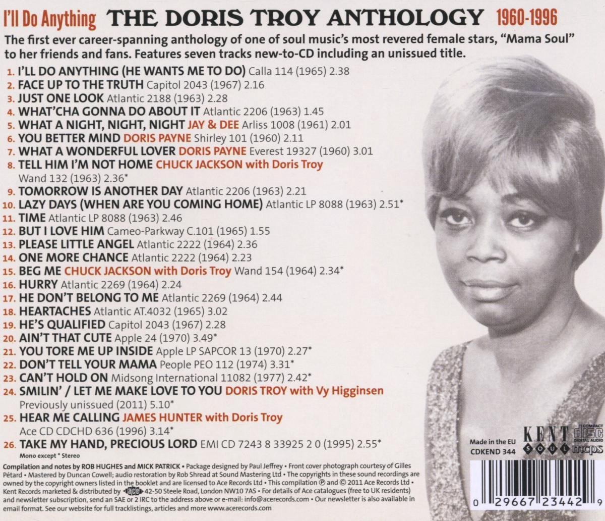 ILl Do Anything, Doris Troy | CD (album) | Muziek | bol