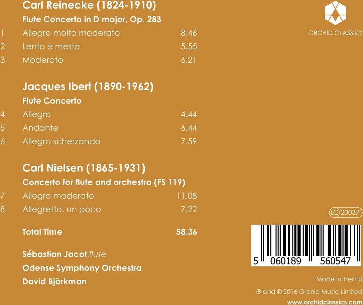 Sébastian Jacot, Odense Symphony Orchestra, David Björkman - Premiere ...