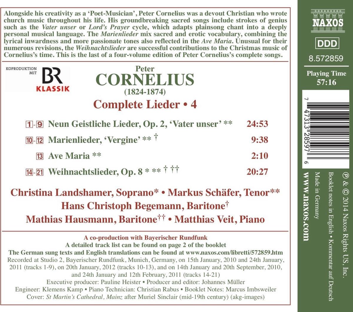 Markus Schafer, Hans-Christoph Begemann, Mathias H - Complete Songs . 4 ...