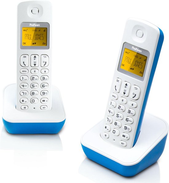 Profoon PDX-920BW - DECT Telefoon - 2 handsets - Verlicht display - 50 ...