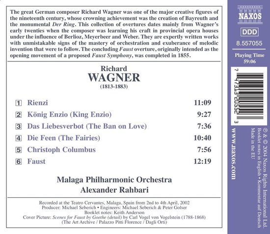 Malaga Philharmonic Orchestra, Alexander Rahbari - Wagner: Overtures ...