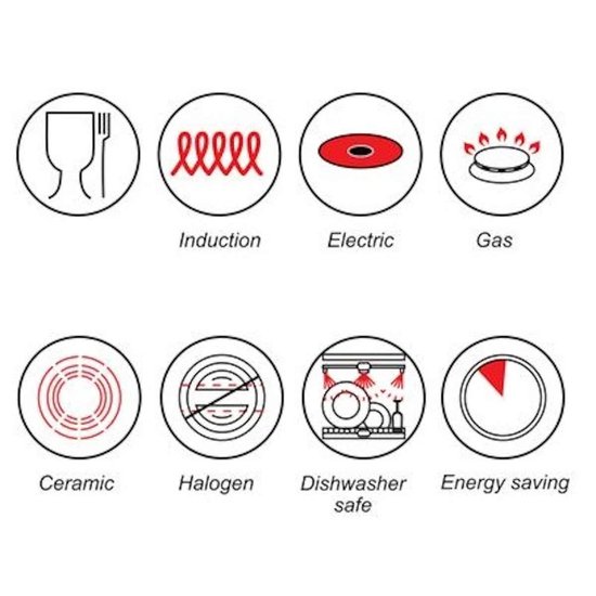 Quadra Herenthal Marmer Coating Grill­pan 28 x 28 cm Grijs | bol.com