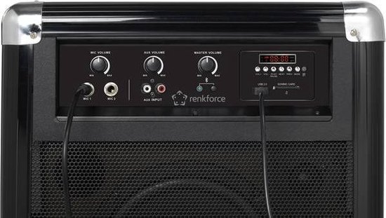 Renkforce Hybrid Driver Mobiele luidspreker 20 cm 8 inch werkt op een ...