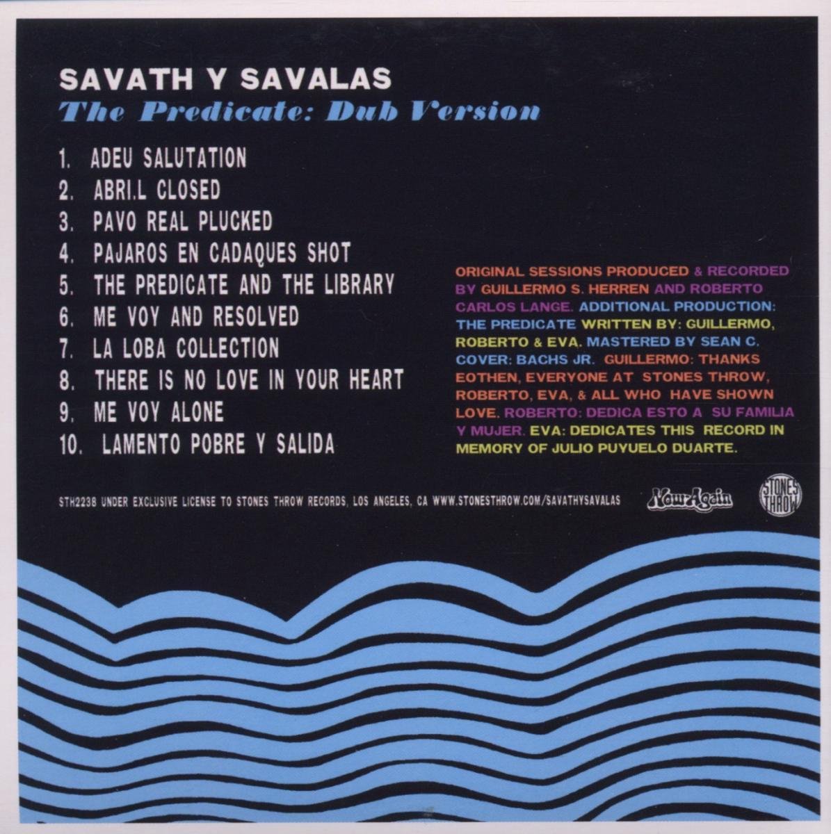 Predicate: Dub Version, Savath y Savalas | CD (album) | Muziek | bol