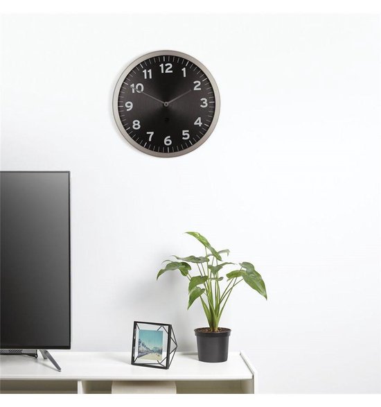 Umbra wandklok Anytime 32 cm - Zwart | bol.com