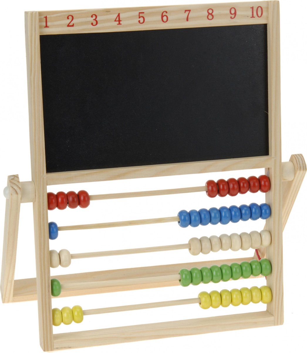bol.com | Free And Easy Houten Telraam Met Schoolbord 30 Cm