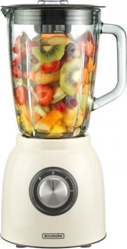 Bourgini Retro Blender Cream 1.5L Blender 21.2008 - Nostalgic | bol.com