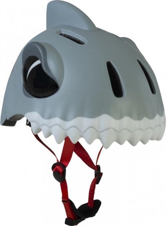 Crazy Safety fietshelm 49-55cm Witte Haai | bol.com