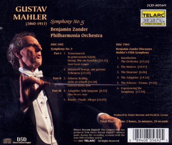 Mahler: Symphony no 5 / Benjamin Zander, Philharmonia Orchestra, Gustav ...