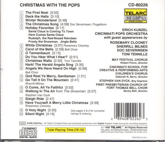 Christmas With The Pops, Cincinnati Pops Orchestra | CD (album ...