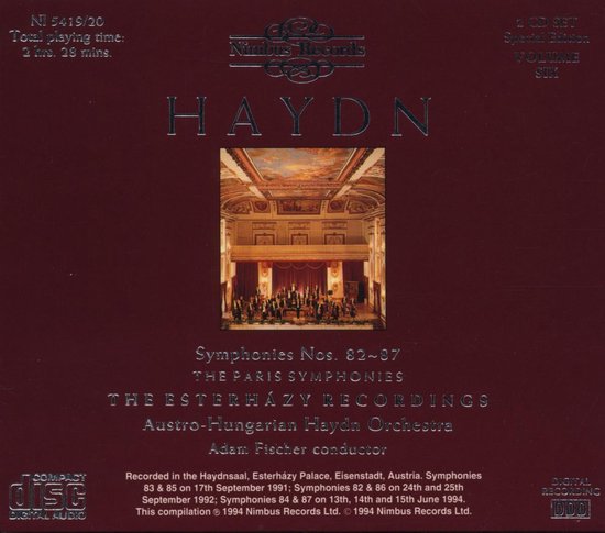 Austro-Hungarian Haydn Orchestra, Ádám Fischer - Haydn: The Symphonies Nos. 82 - 87,... | bol
