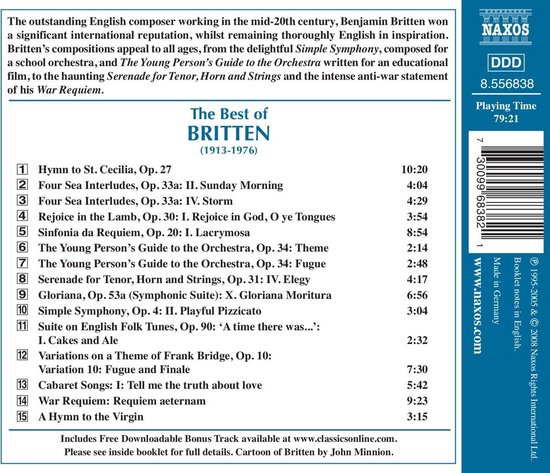 Various Artists - Best Of Britten (CD), various artists | Muziek | bol