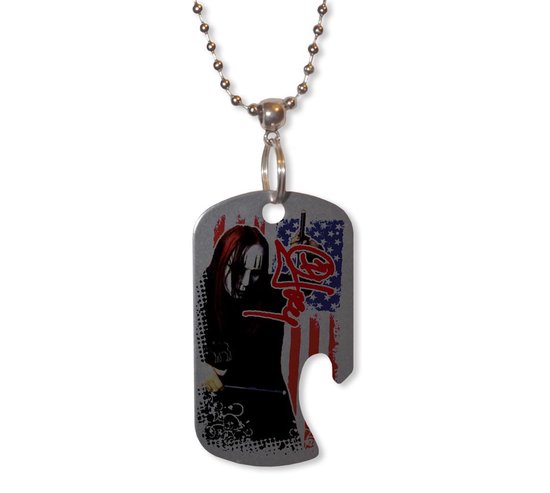 Joey Jordison Slipknot dog tag flessenopener ketting | bol.com