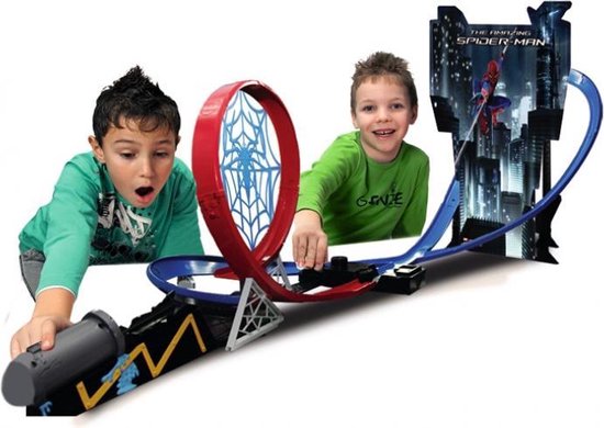 Spiderman Autobaan: Simba Spider-Man Showdown Track Set | bol