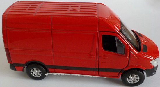 MERCEDES-BENZ SPRINTER PANEL VAN Welly 43730 rood | bol.com