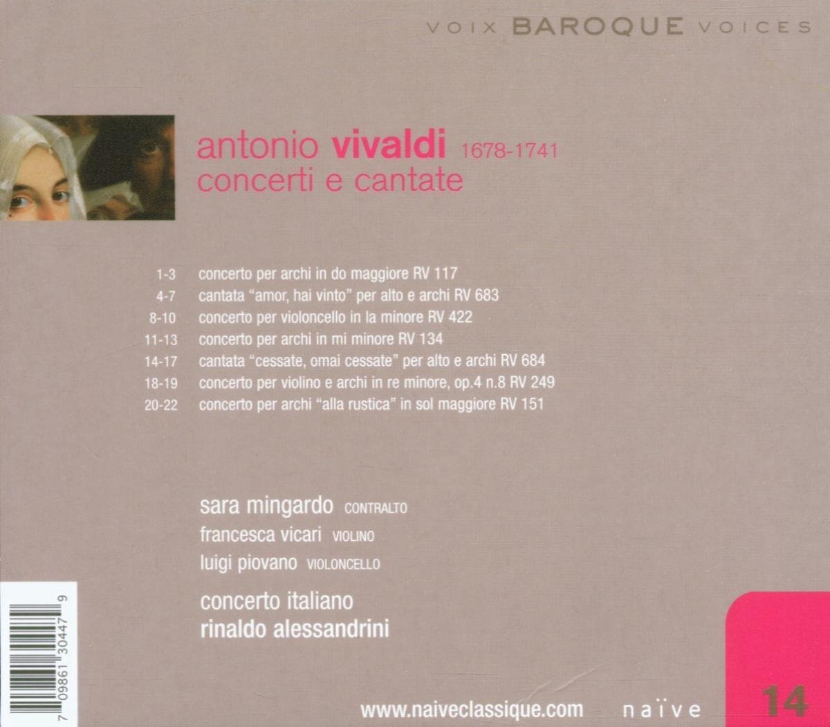 Vivaldi: Concerti e Cantate, Concerto Italiano | CD (album) | Muziek | bol