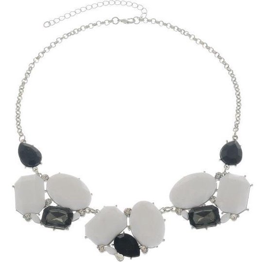 Statement ketting met stenen in verschillende grootte | bol.com