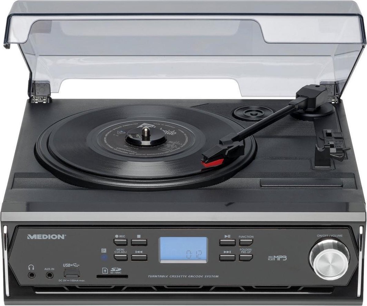 MEDION LIFE E67027 USB platenspeler en cassettedeck | bol.com