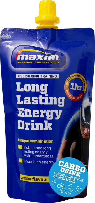 Maxim Long Lasting Energy Drink Lemon 160 ml | bol