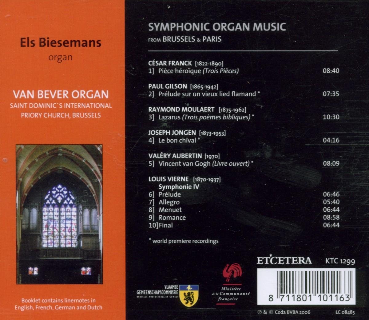 Symphonic Organ Music, Els Biesemans | CD (album) | Muziek | bol.com