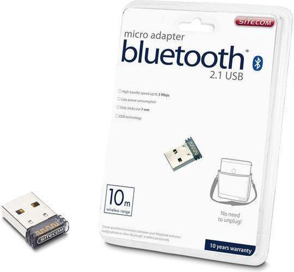 Sitecom Adapter Micro Bluetooth 10m CN-516 | bol