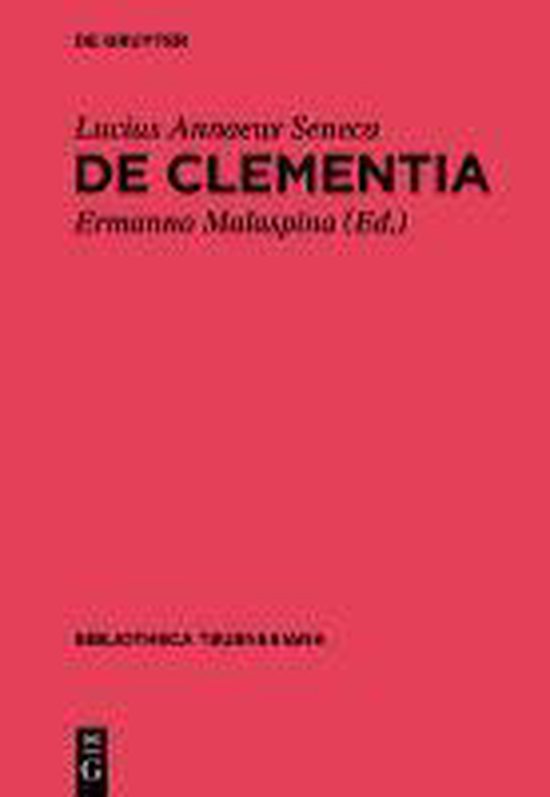 De clementia libri duo, Lucius Annaeus Seneca | 9783110262575 | Boeken ...