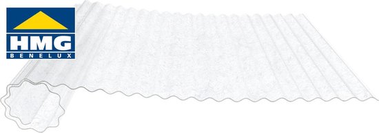 Polyester golfplaat 76/18 op rol, waterafloop 3 m rolbreedte 5 m | bol
