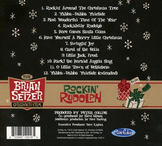 Rockin Rudolph, Brian -Orchestra- Setzer | Muziek | bol