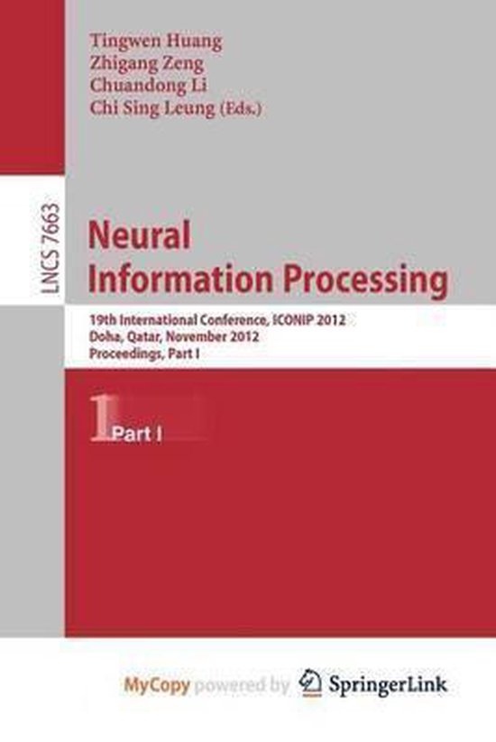 Neural Information Processing | 9783642344763 | Boeken | bol