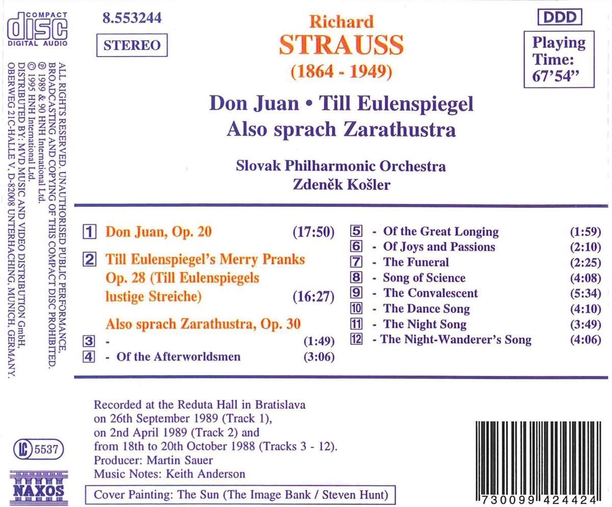 Slovak Philharmonic Orchestra - Strauss: Last Available Pieces (CD ...